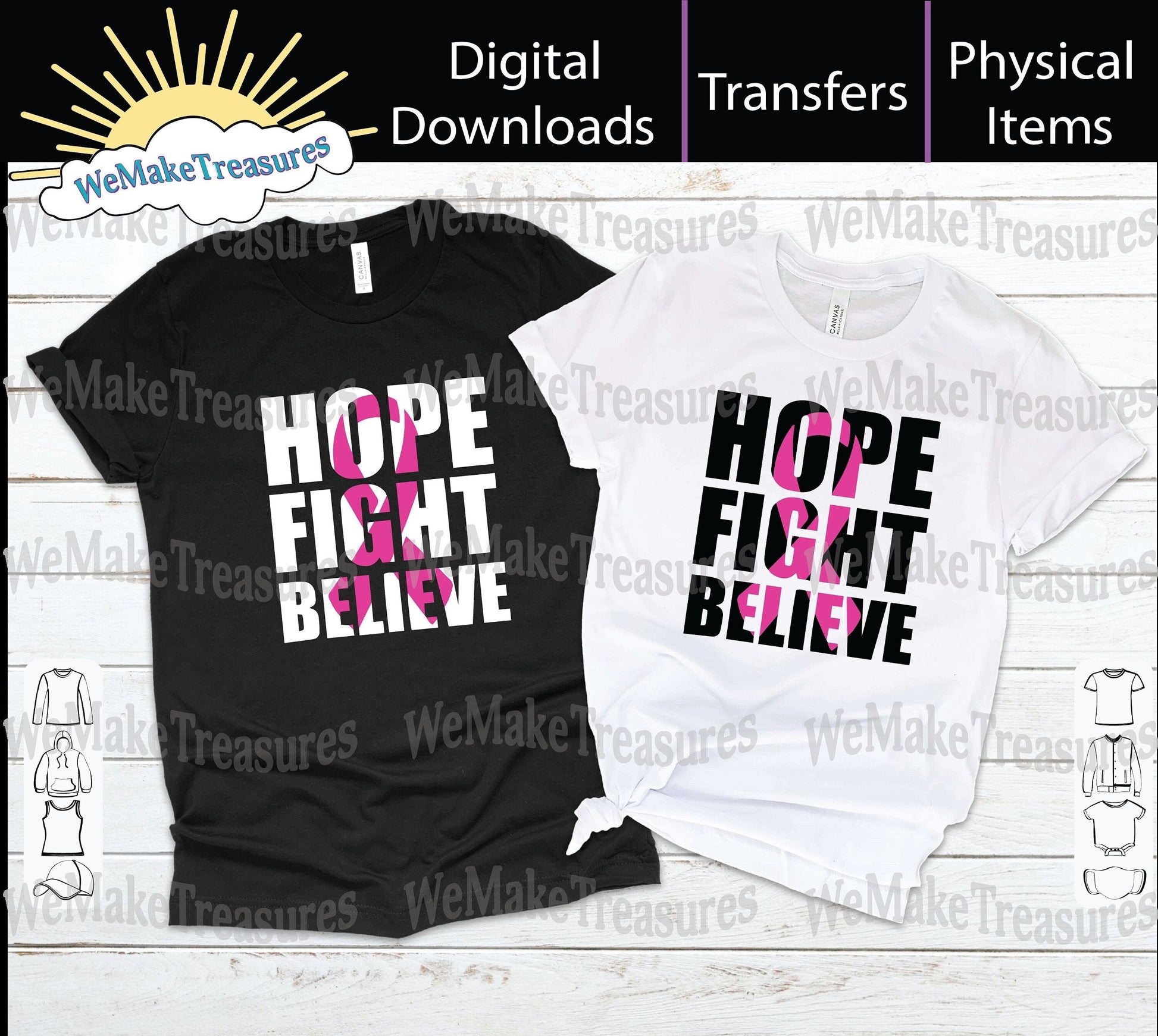 Hope Fight Believe SVG + PNG + Mockup Digital Download – A Treasured ... Hope Fight Believe SVG + PNG + Mockup Digital Download – A Treasured ...